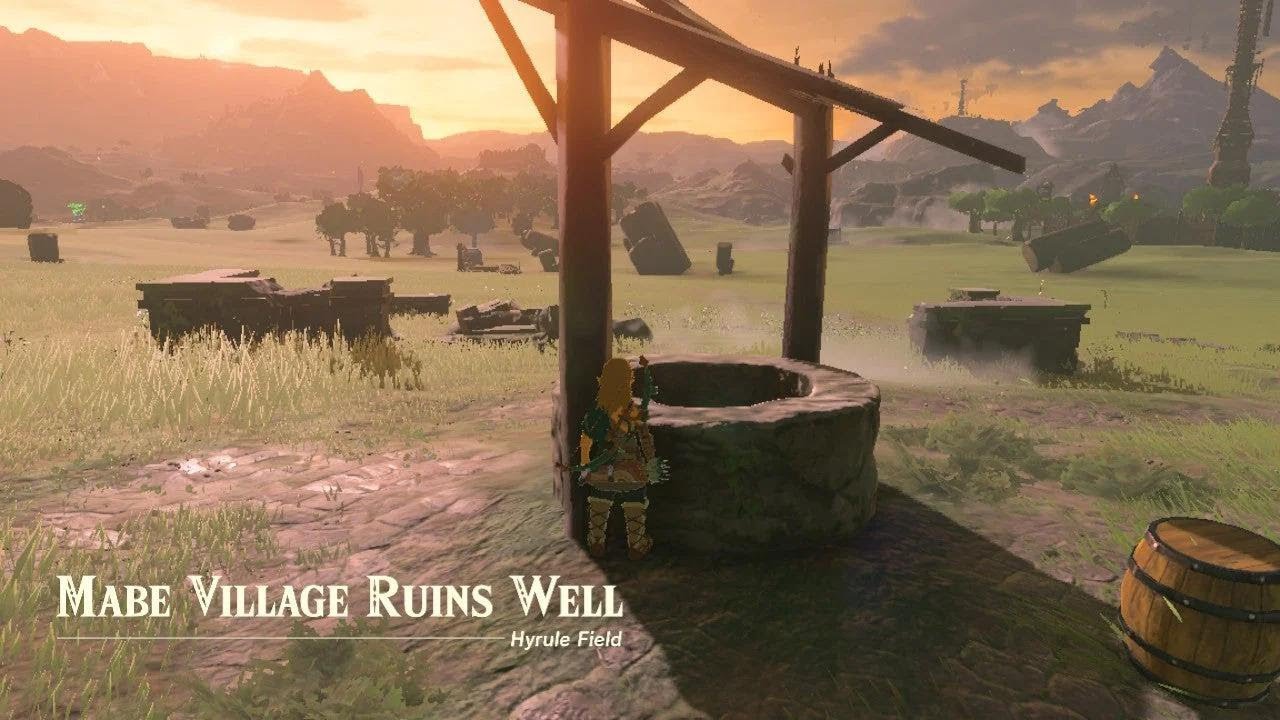 Mabe Village Ruins Well Walkthrough - The Legend of Zelda Tears of the ...