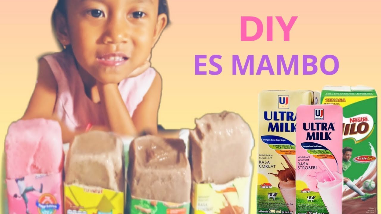 Membuat Es Mambo Ultra Milk, Indo Milk, Milo dan Dancow - YouTube