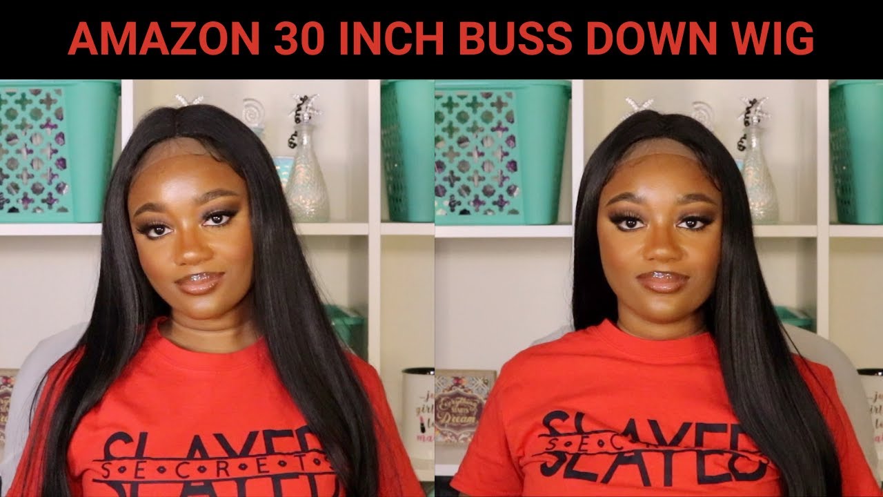 A Synthetic 30 inch Buss Down Wig? | Bobbi Boss Velvet Wig Review - YouTube