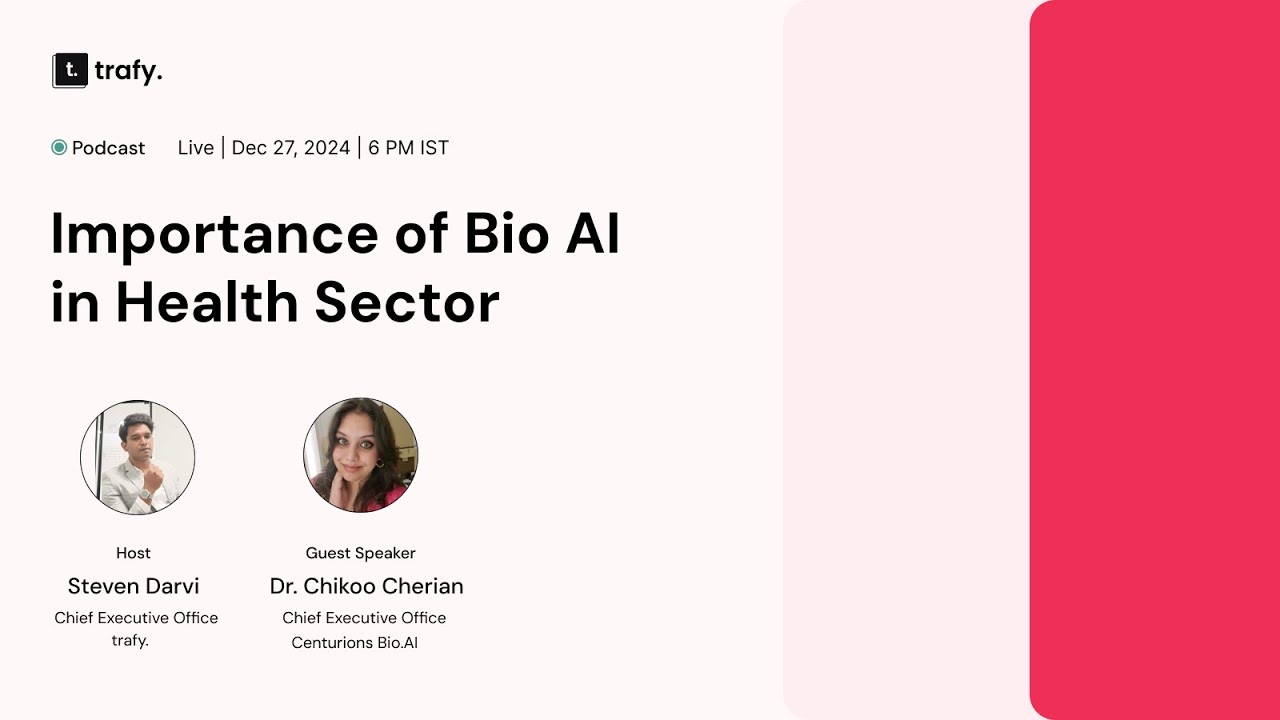 Importance of Bio AI in Health Sector | Steven Darvi | Dr. Chikoo Cherian | Centurions Bio.AI ...