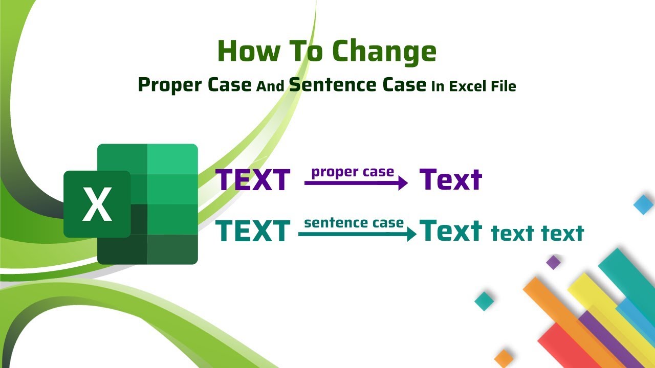 How To Change Proper Case And Sentence Case In Excel File YouTube how-to-change-proper-case-and-sentence-case-in-excel-file-youtube