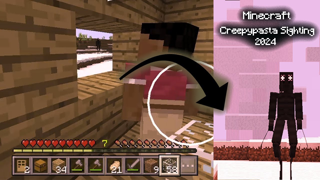 Minecraft Slenderman Sighting