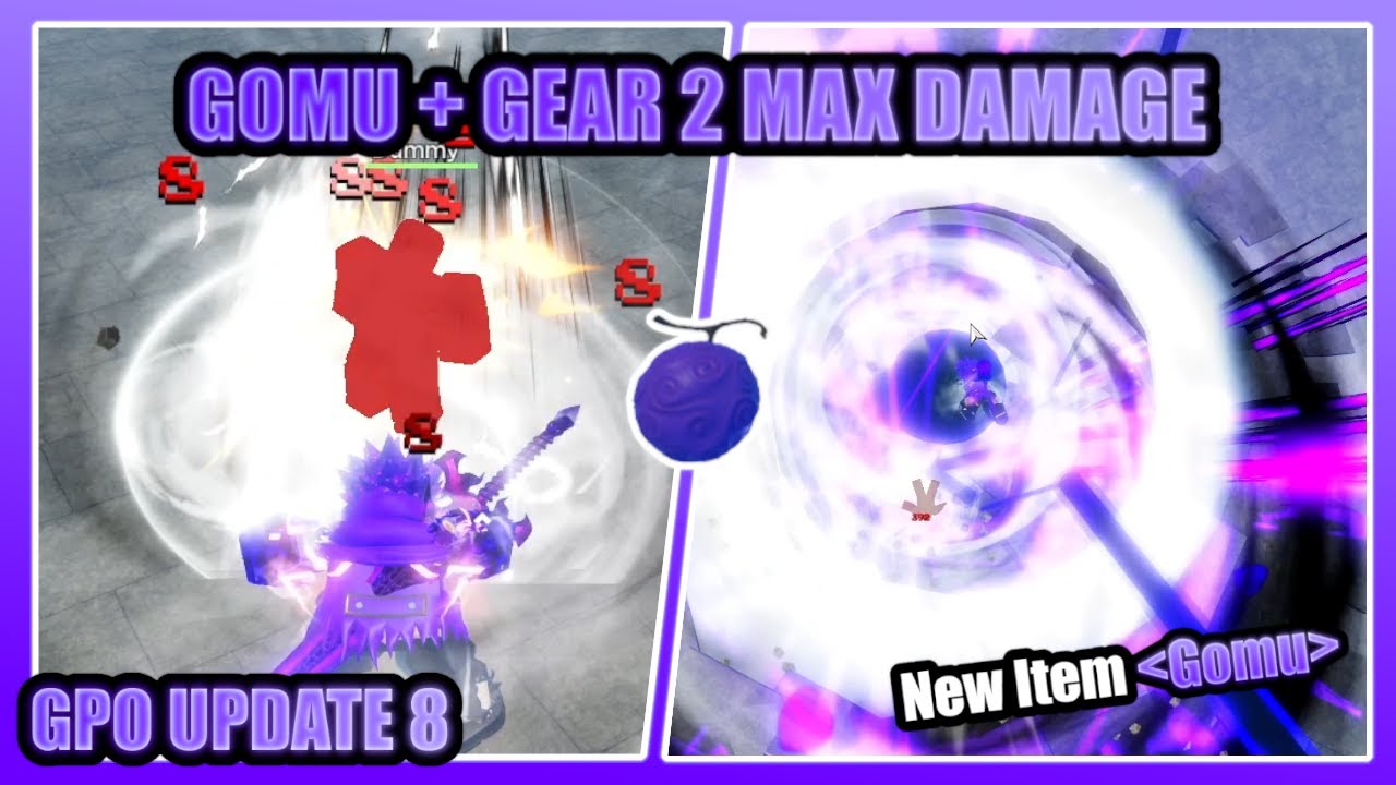 Gomu + Gear 2 MAX DAMAGE Showcase 🟣 | Grand Piece Online - YouTube