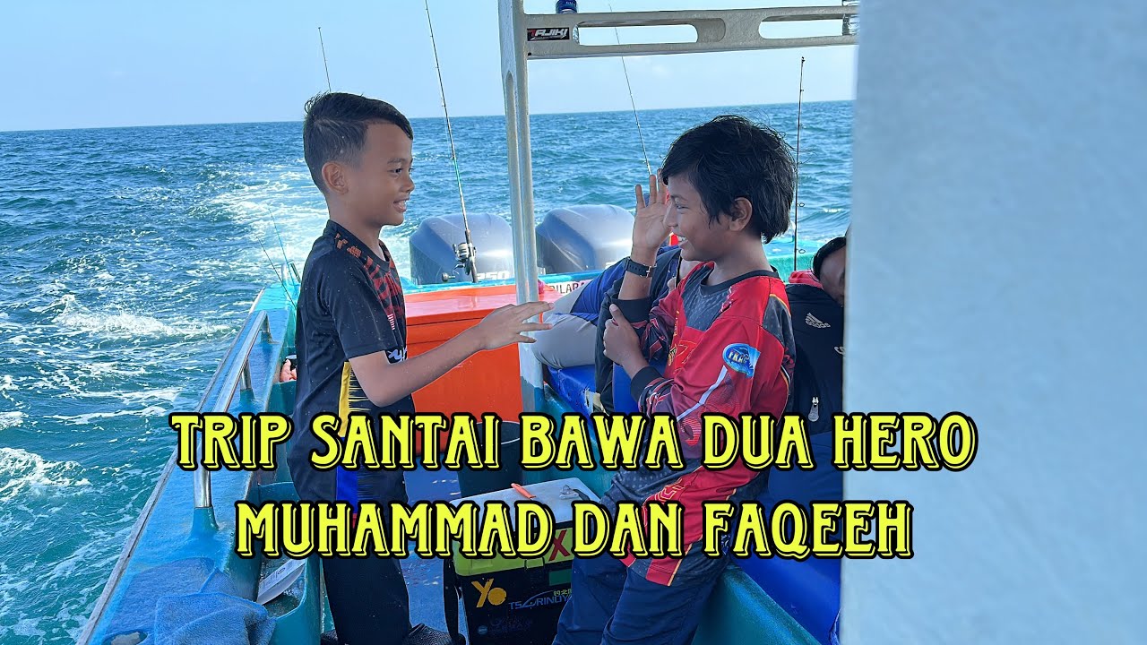 BAWA DUA HERO CILIK TURUN MANCING LAUT ROMPIN - YouTube
