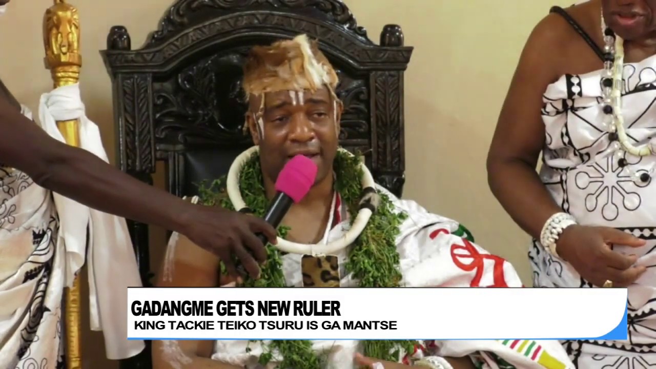 GA DANGME INSTALLS NEW GA MANTSE AT LONG LAST. - YouTube