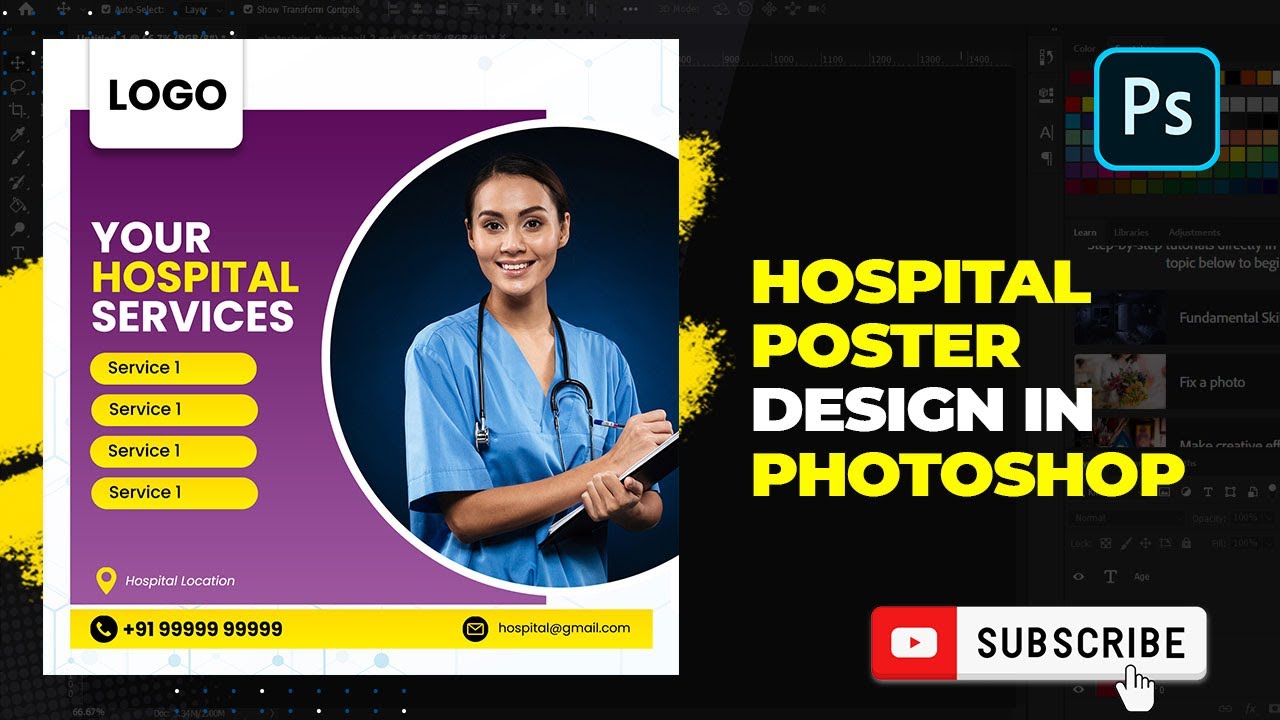 Tutorial for Designing poster in photoshop for social media ...