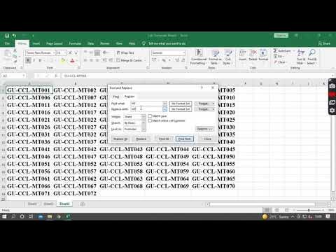 How to Use Find and Replace Text In Excel | Find And Replace in Excel | Excel Tutorial - YouTube