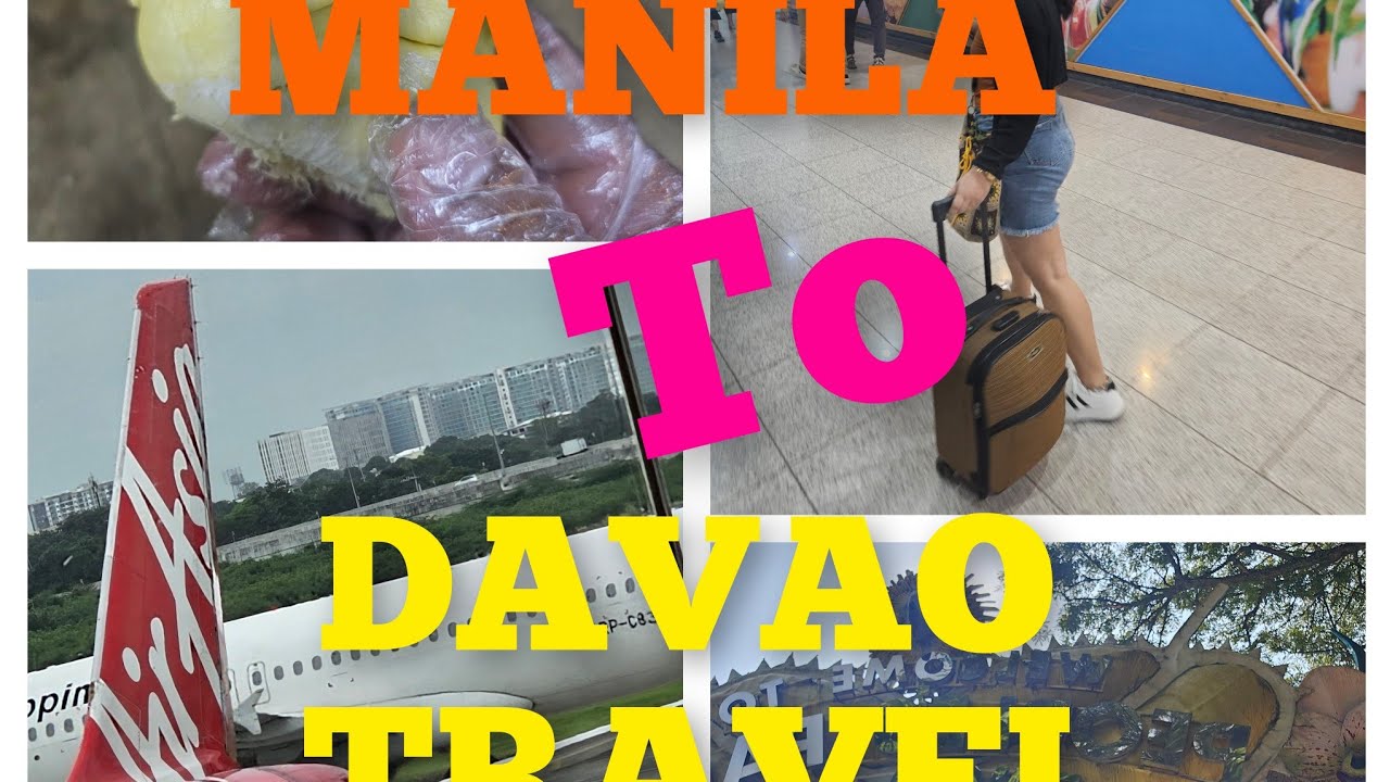 Manila to Davao city Travel and tour.. - YouTube