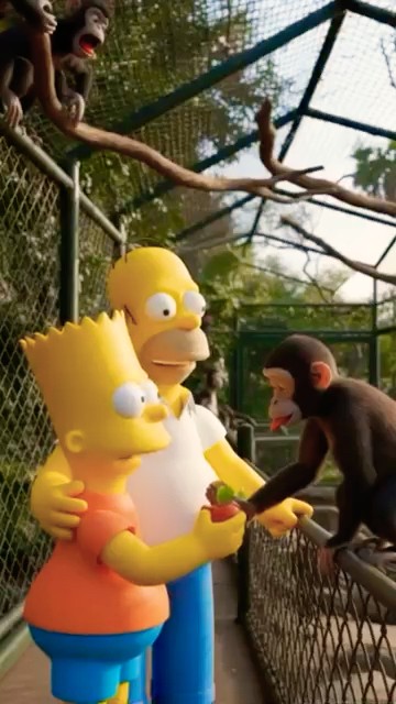 💥Part 1💥 The SIMPSONS Homer & Bart @ SAN DIEGO ZOO‼️‼️‼️‼️ #shorts # ...
