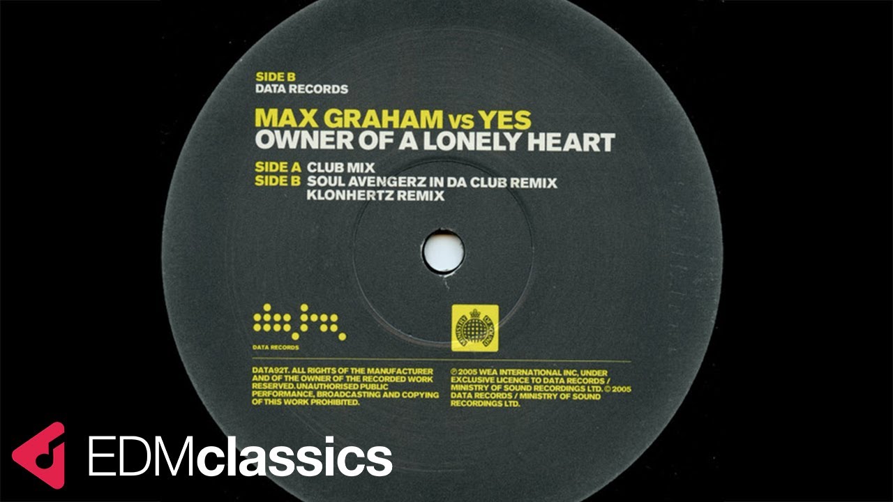 Max Graham Vs. Yes - Owner Of A Lonely Heart (Club Mix) (2005) - YouTube