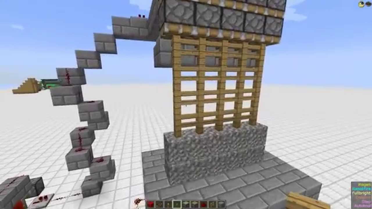 How to make a Castle Gate (Portcullis) 1.7.2++++ - YouTube