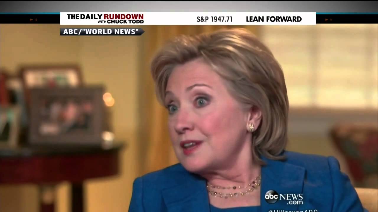 MSNBC: Clinton In "Damage Control," Looks Like A Politician "Who Only ...