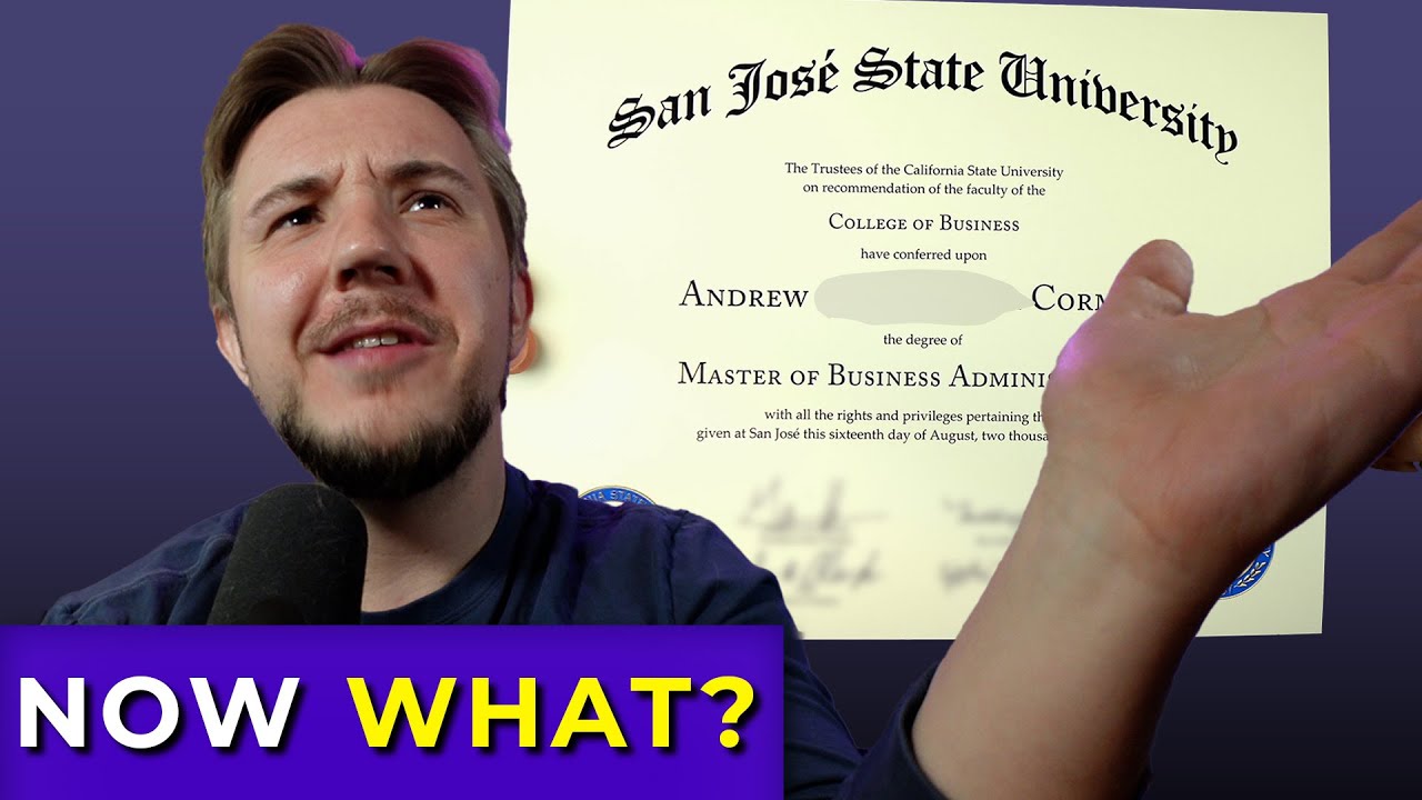 I got my MBA... now what? #gradschool #mba - YouTube