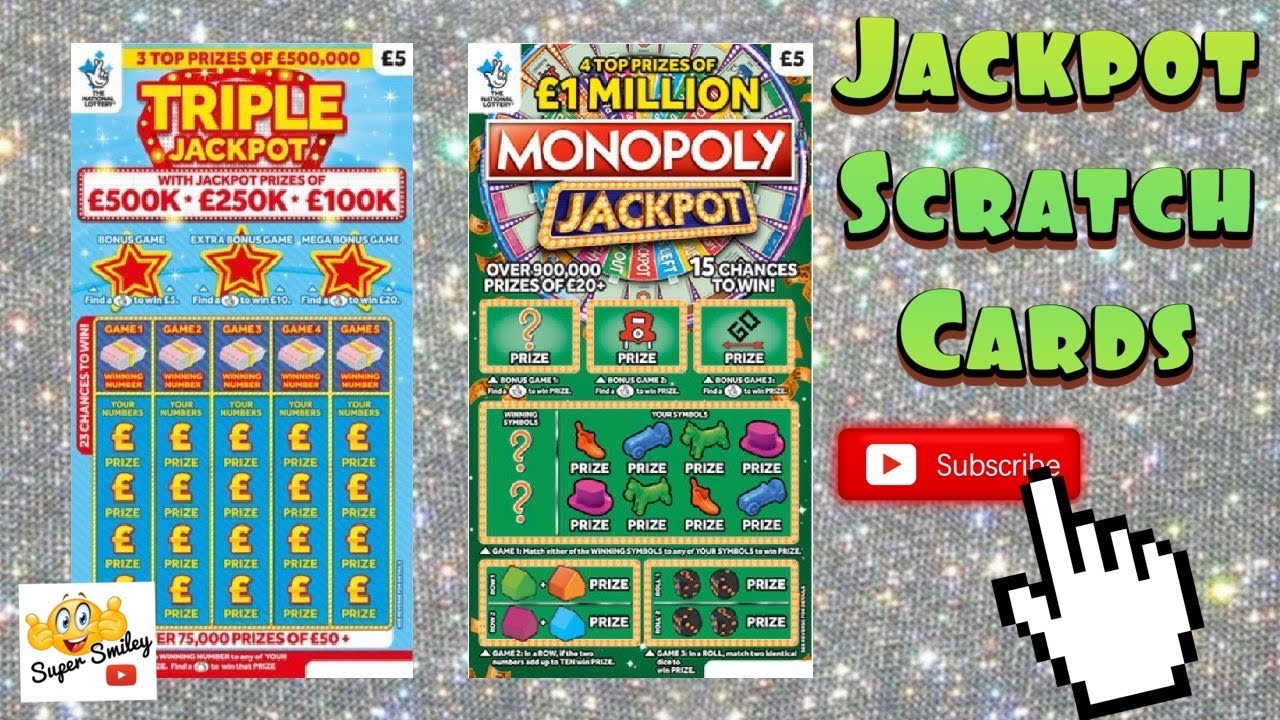 ⭐️ Triple Jackpot ⭐️ 🎩 💚 Monopoly Jackpot 💚 🎩 UK Scratch Cards - YouTube