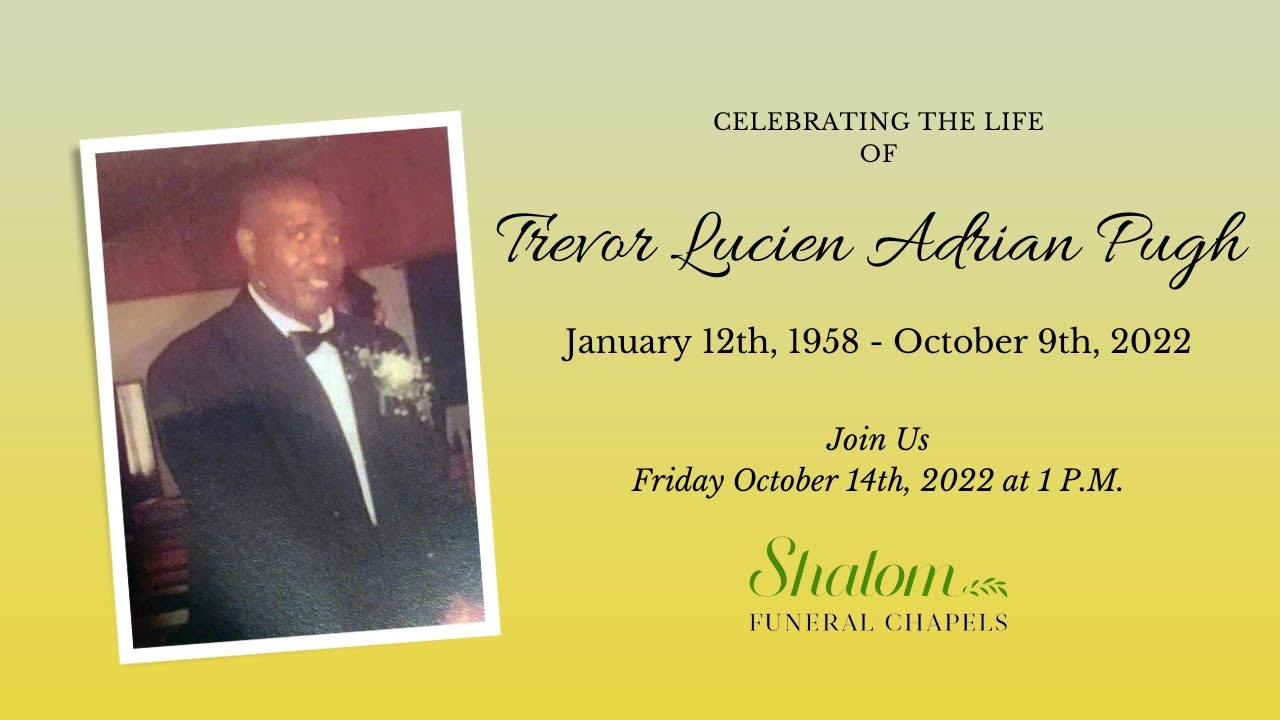 The Funeral Service of Trevor Lucien Adrian Pugh - YouTube