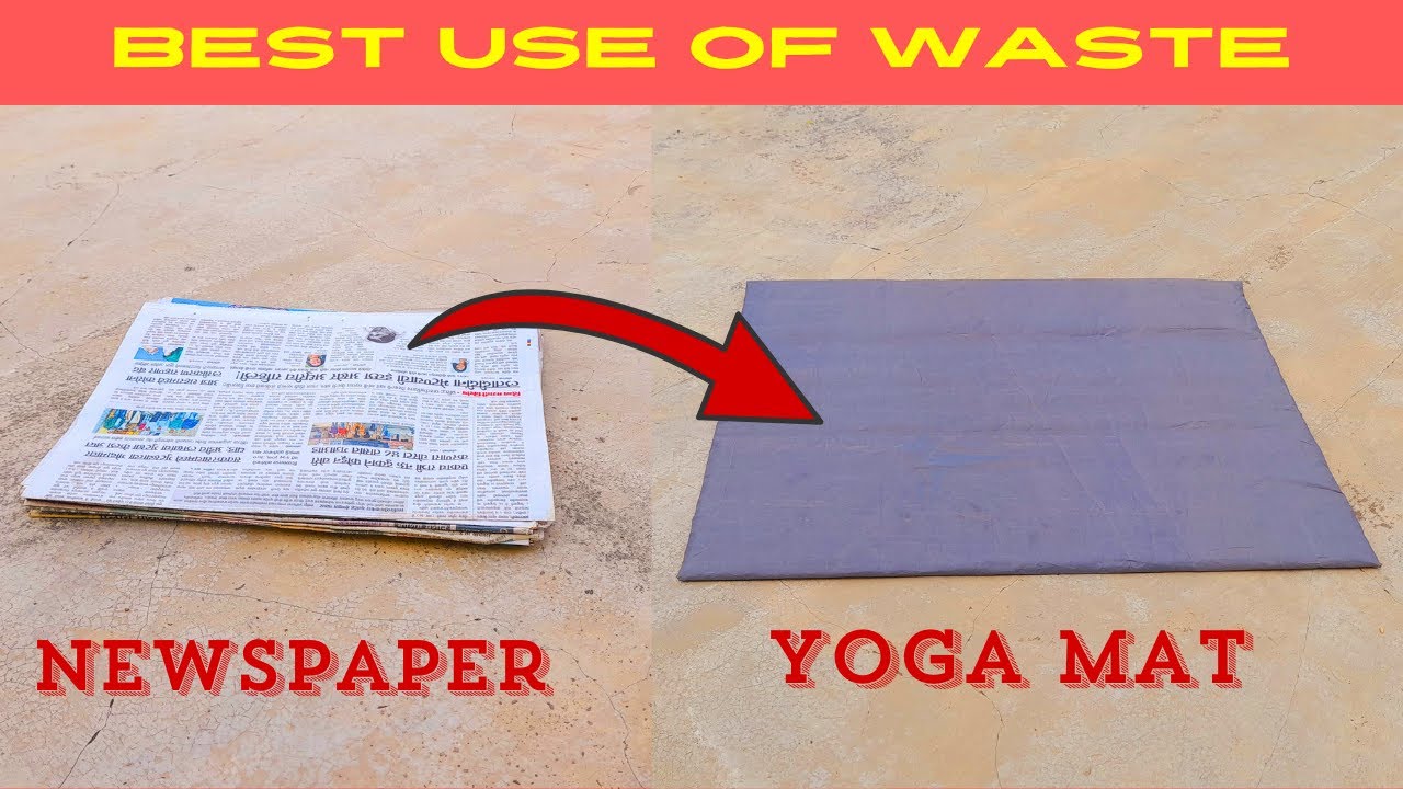 How to make thick yoga mat from newspaper || Arts & Crafts with Sarang ...