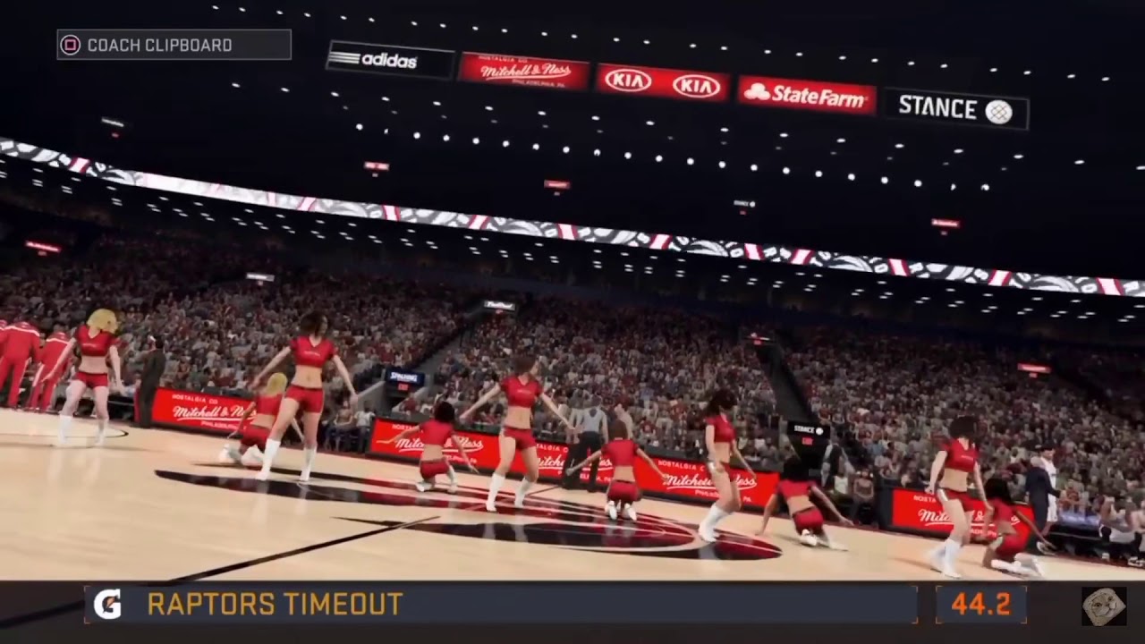 NBA 2k cheerleaders can dance to any song - YouTube
