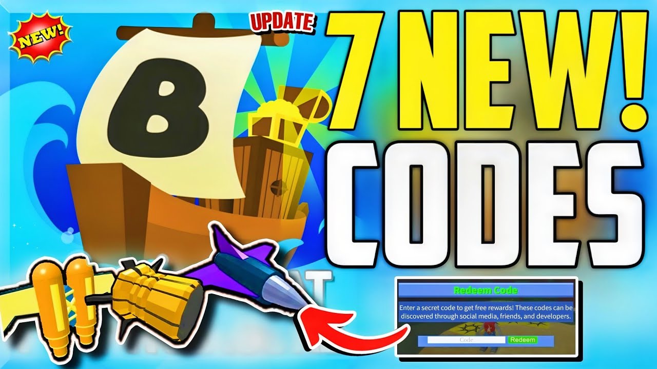 ⚠️UPDATE⚡REDEEM⚠️BUILD A BOAT FOR TREASURE ROBLOX CODES 2025 - BUILD A BOAT CODES - YouTube