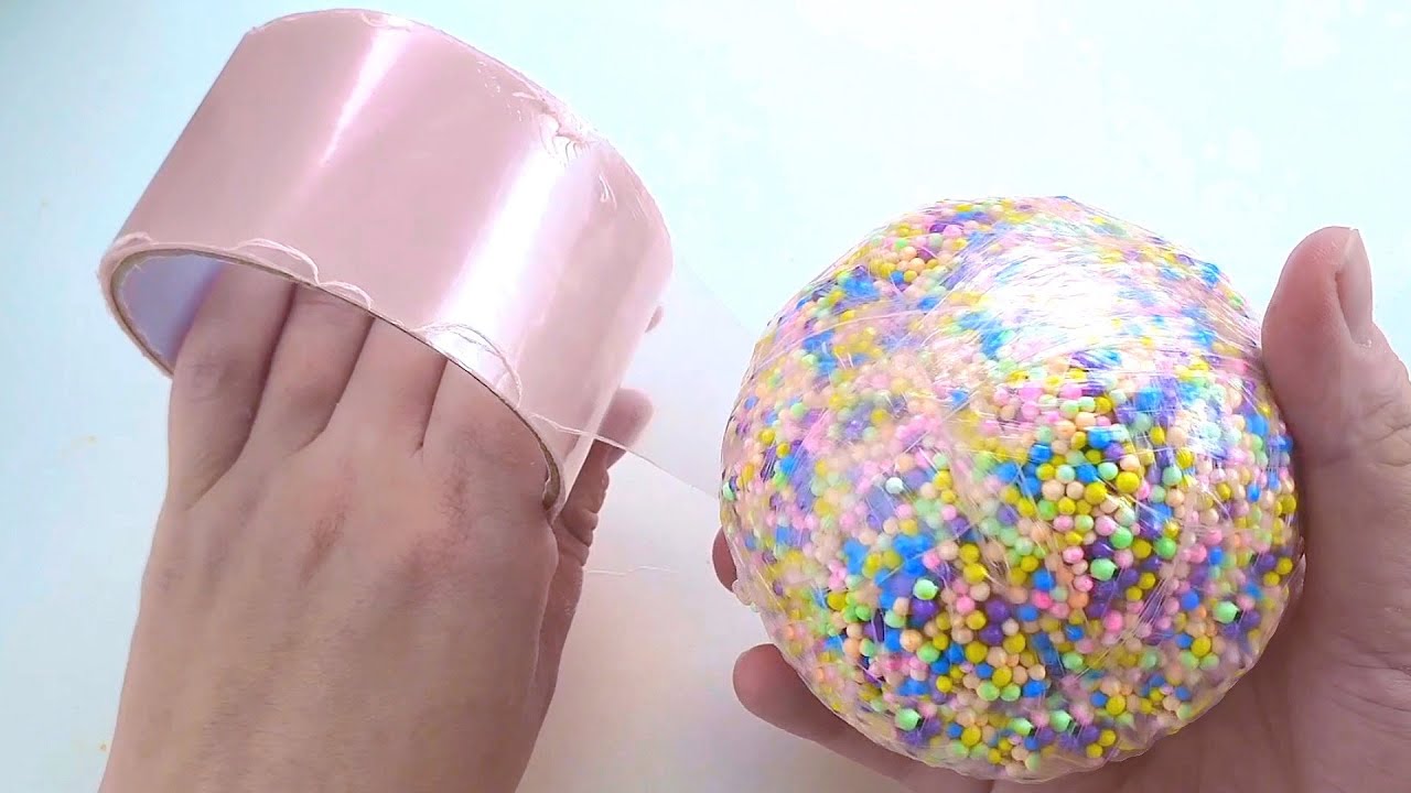 DIY Squishy Tape Ball! Satisfying DIY ASMR Video! - YouTube