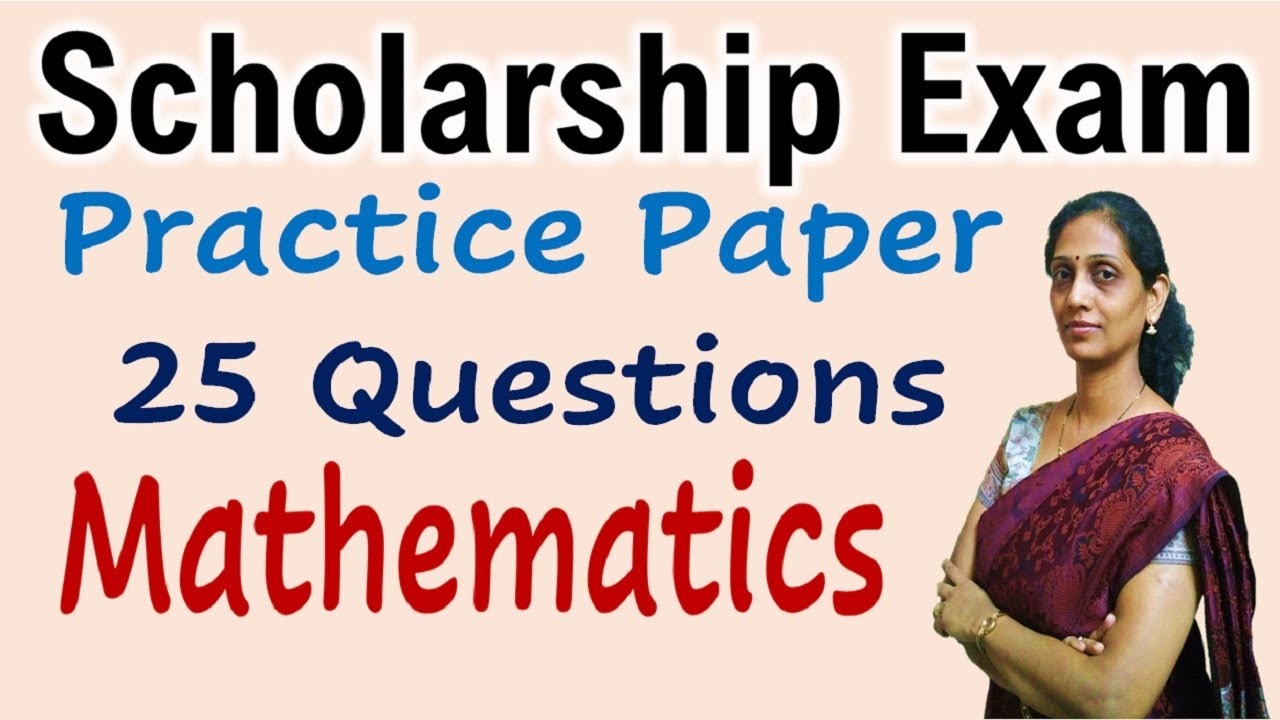 Scholarship Exam Std 5 Maths Practice Set Part 4 Question Paper 5th scholarship-exam-std-5-maths-practice-set-part-4-question-paper-5th