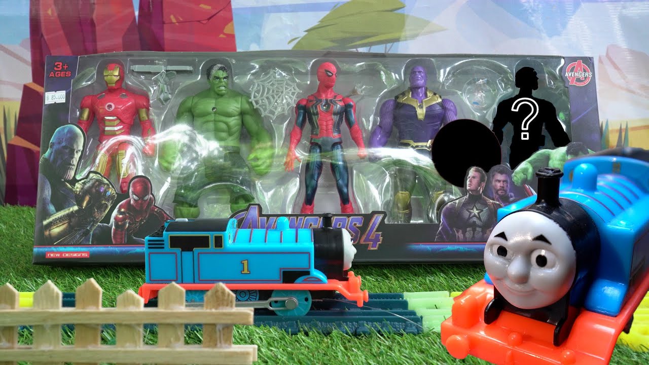 UNBOXING AVENGERS‼️ KAPTEN AMERIKA SPIDERMAN DAN KERETA THOMAS - YouTube