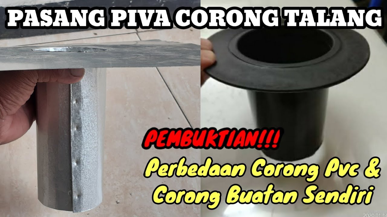 Perbedaan Piva Corong Talang Dari Seng & Corong Pvc - YouTube