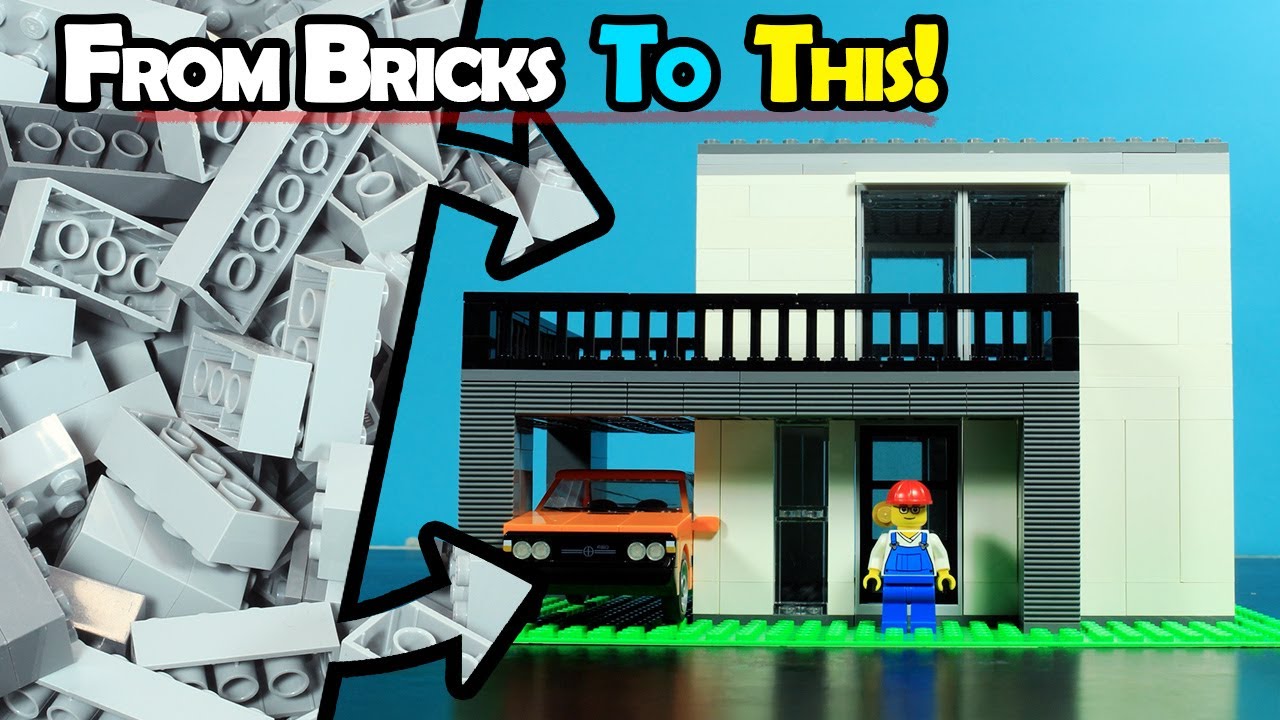 How to Build lego House Brick by Brick Stop Motion - YouTube