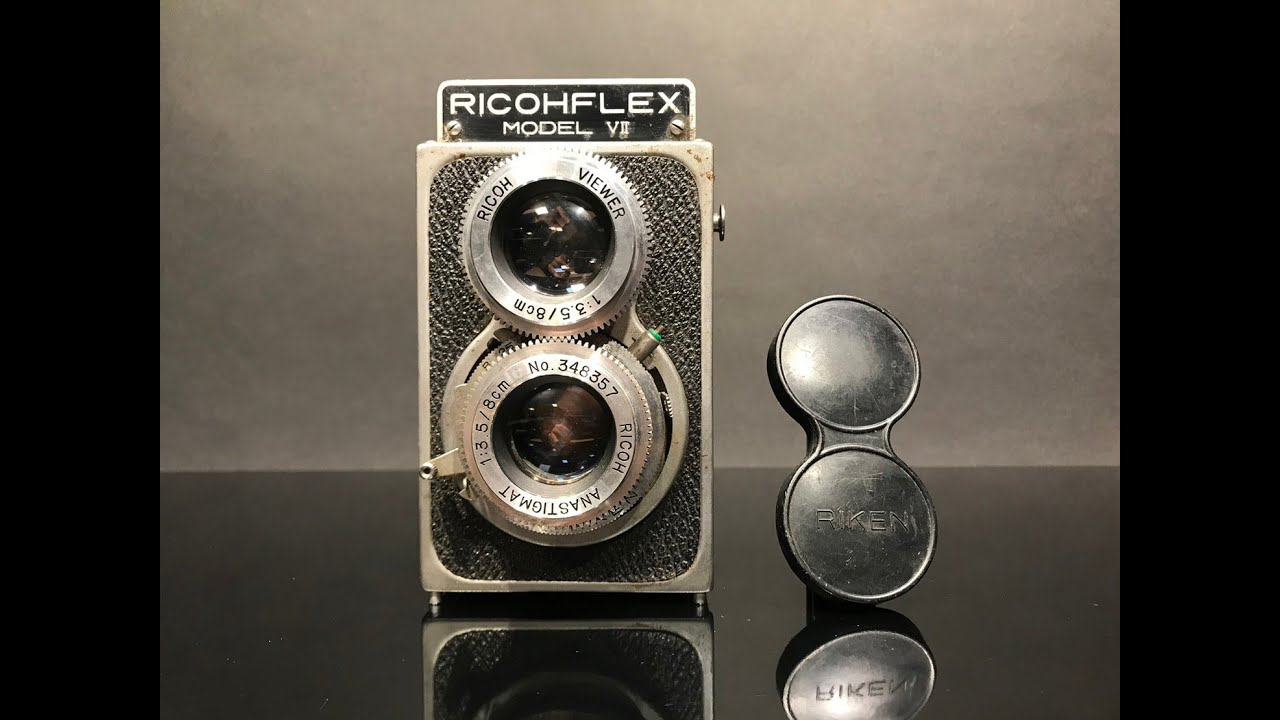 【1954年稀有品】Ricohflex Model VII雙反底片相機Q010118 - YouTube