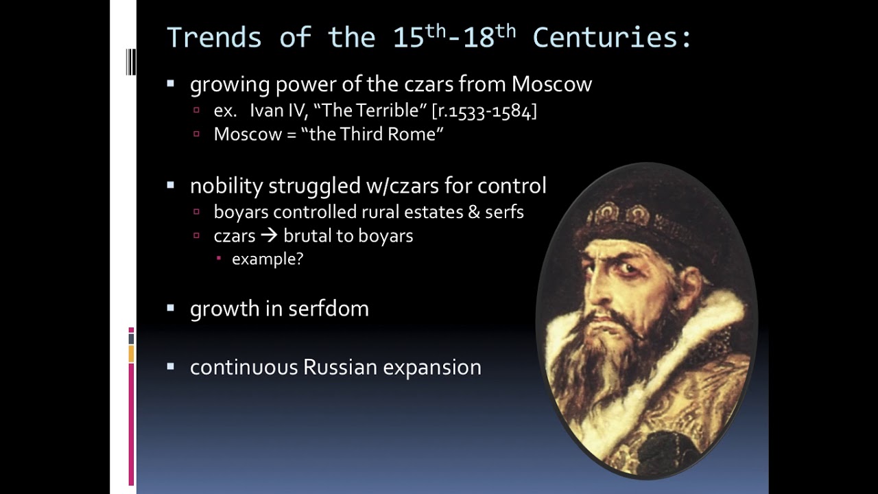AP: An Introduction to Early Modern Russia, c1450-c1650 - YouTube