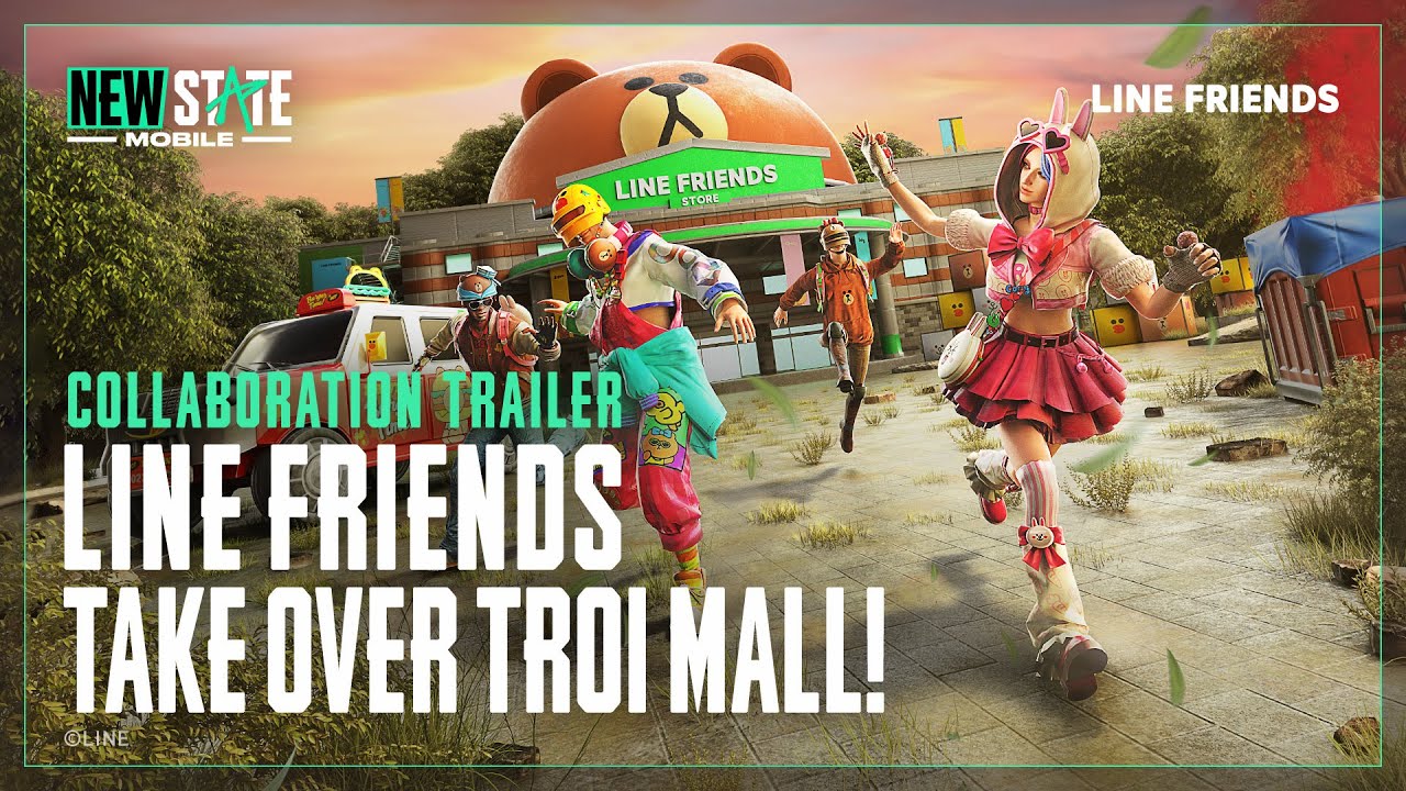 LINE FRIENDS and NEW STATE MOBILE Collaboration - YouTube