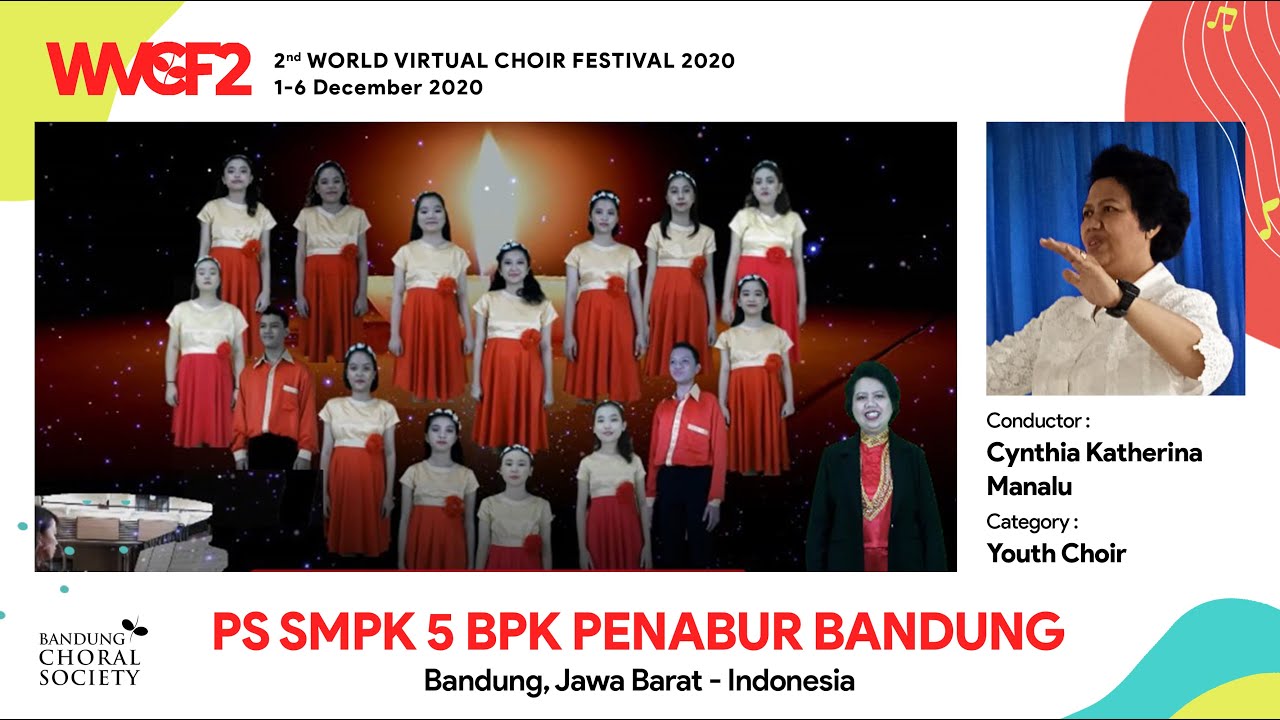[WVCF2 036] PS SMPK 5 BPK PENABUR BANDUNG - A SONG OF BLESSING - YouTube