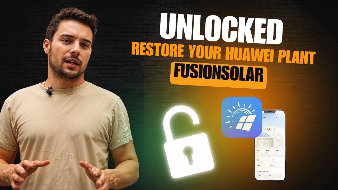 Restore Your Huawei Plant in FusionSolar | Complete Guide - YouTube