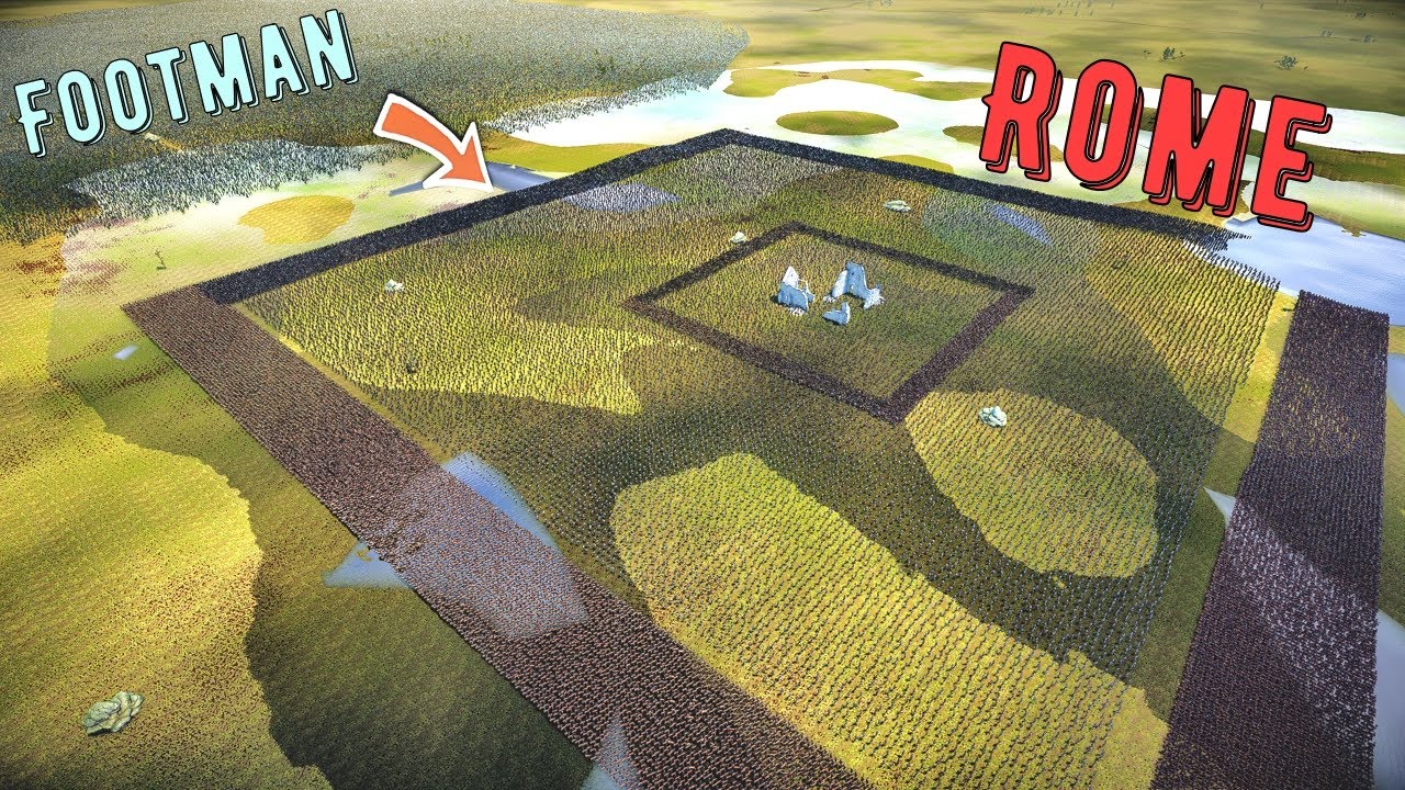Can Roman Legion Stand Against 1,050,000 Footman - UEBS 2 - YouTube