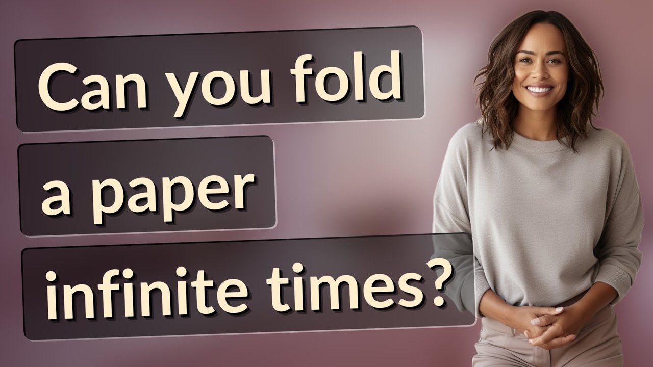 Can you fold a paper infinite times? - YouTube