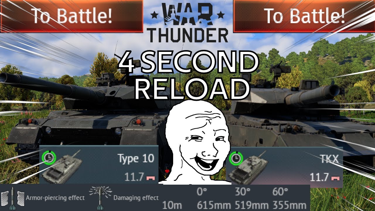 Fastest Reload in Top Tier - Type 10 / TKX - War Thunder - YouTube