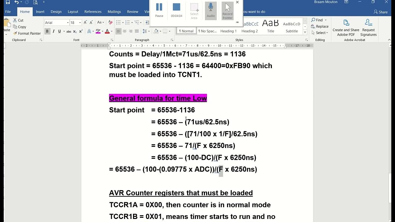 PWM Video 5: Atmega328P program implementation using Timer 1. Frequency is changeable - YouTube