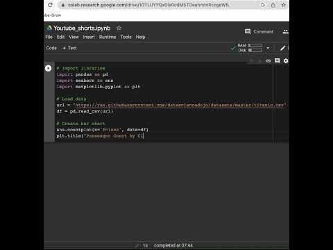 Google Colab for Data Science: Titanic Data Visualization - YouTube