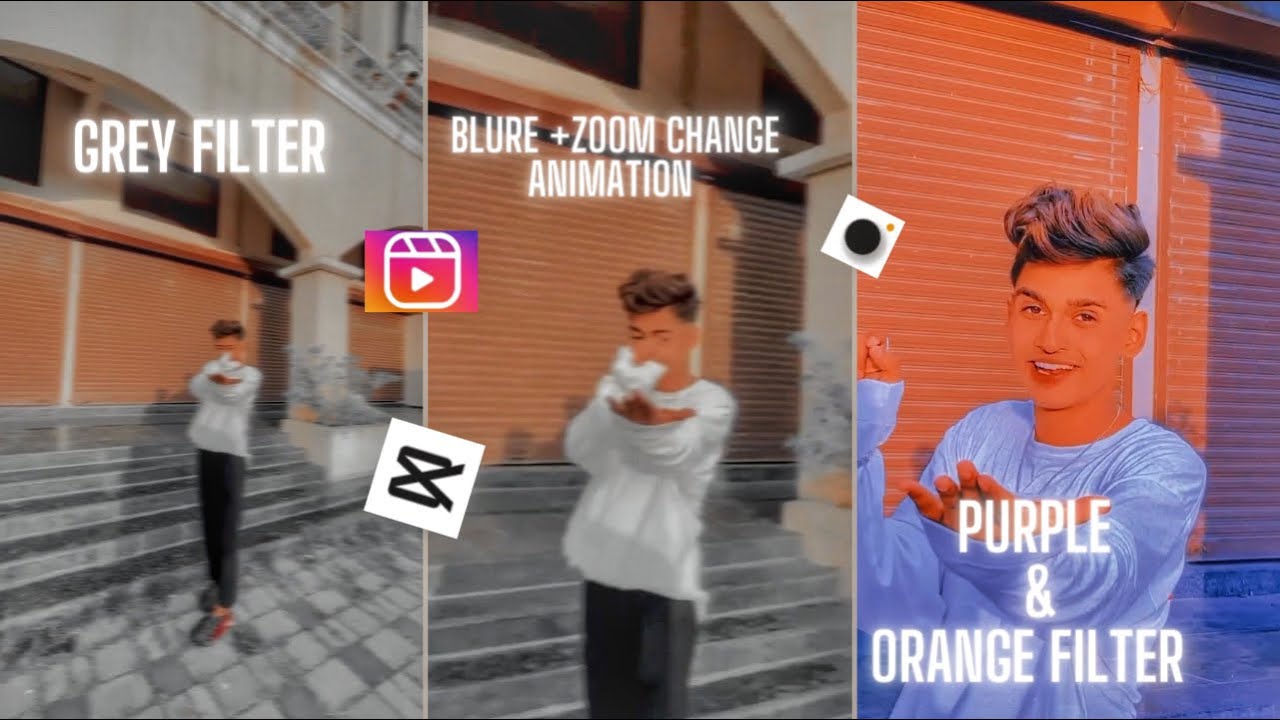 Instagram Grey filter blur zoom out purple reels editing | purple ...