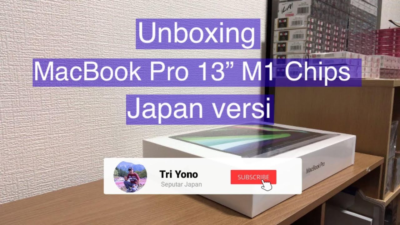 MacBook pro 13” 2020 chip M1 japan unboxing - YouTube