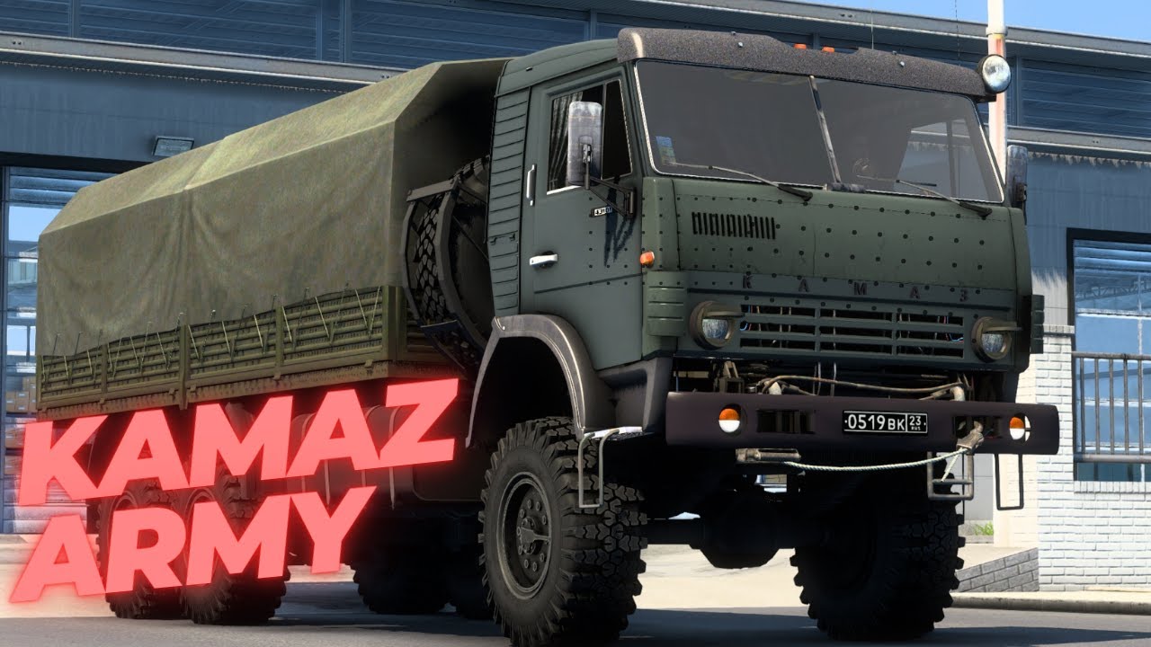 RUSSIAN ARMY all-wheel drive KAMAZ 43101 | Euro Truck Simulator 2 ...