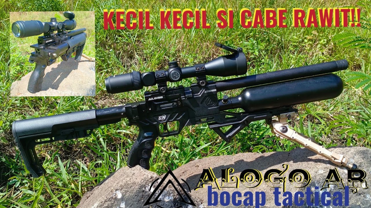 SI CABE RAWIT!! PCP PREDATOR MINI BOCAP ALOGO AR 350CC TACTICAL PUNYA ...