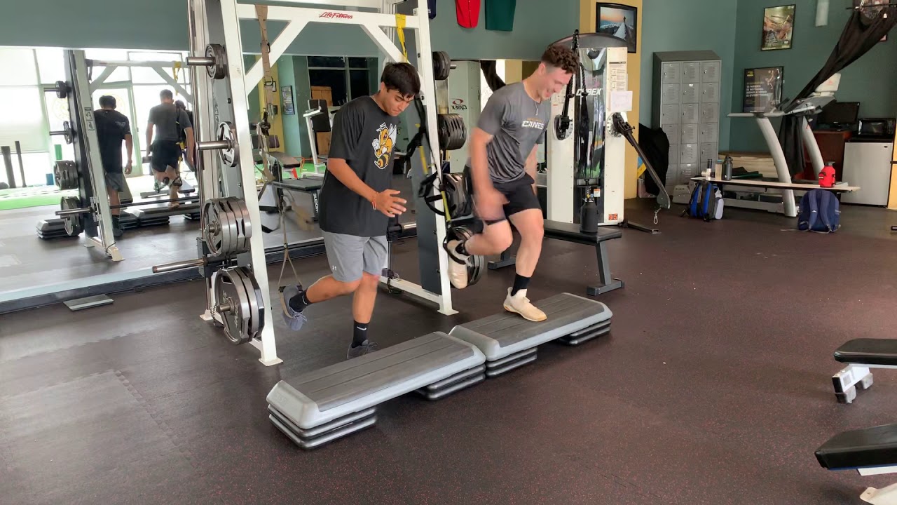 TRX Single Leg Box Jumps - YouTube