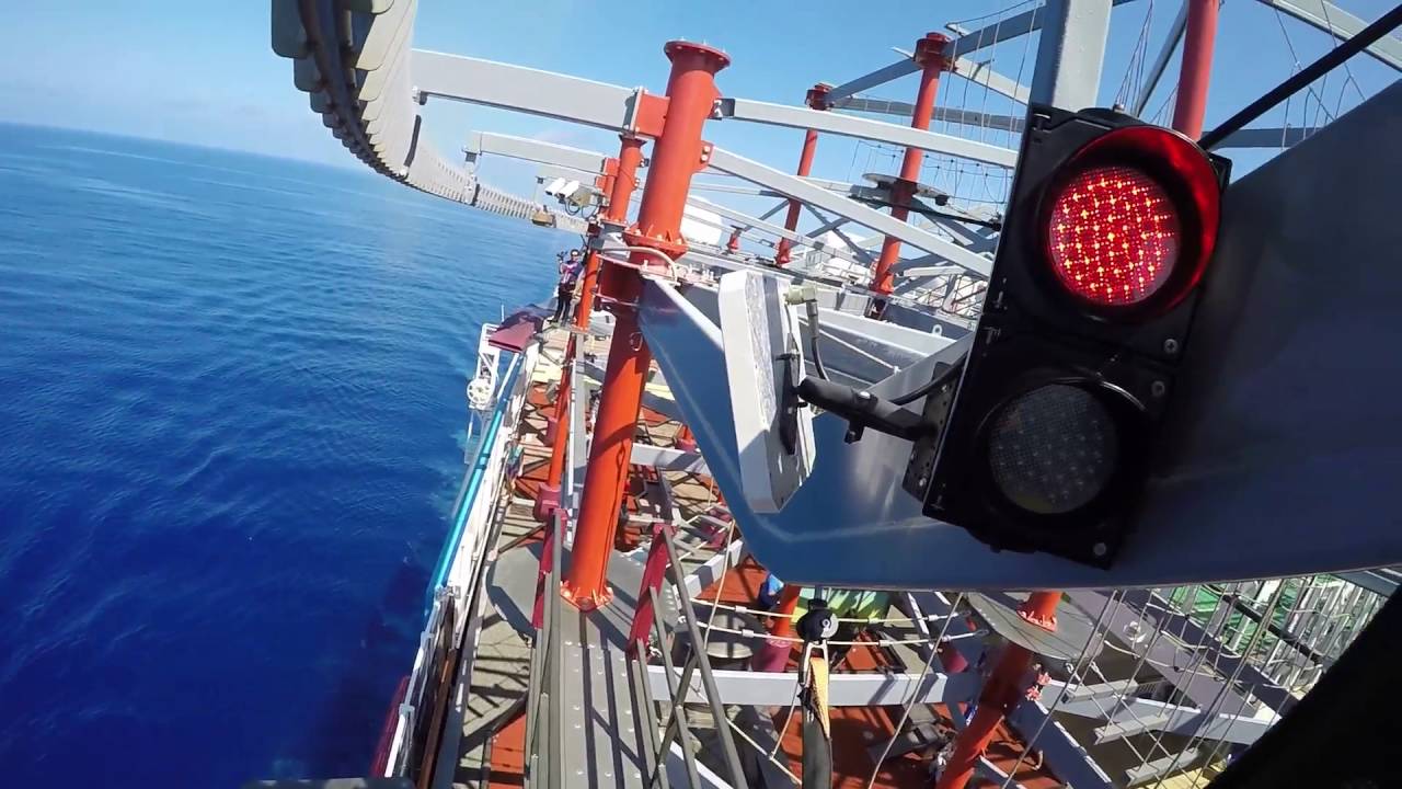 Norweigan Escape Zipline GoPro Ropes Course NCL DaWiggler May 2016 ...