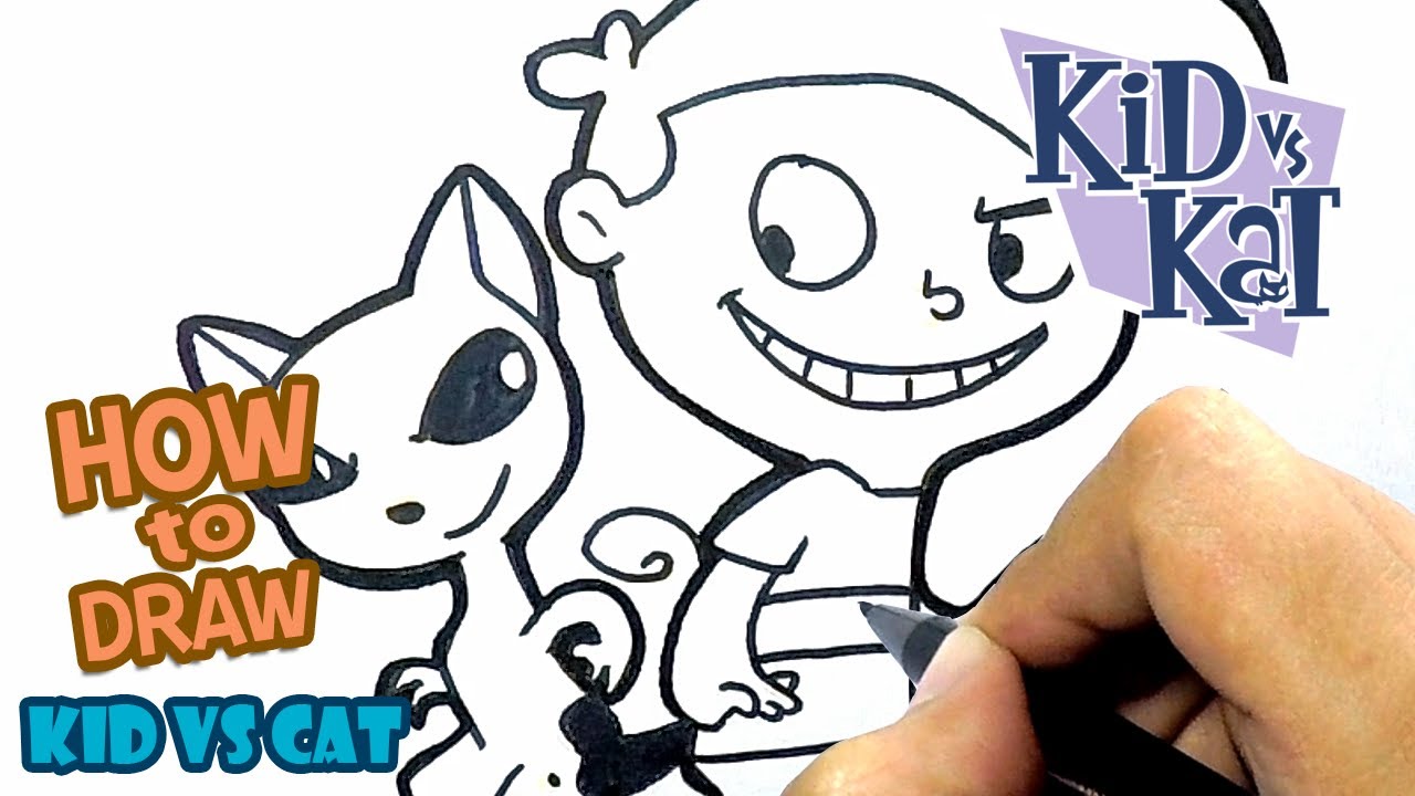 How to Draw Kid vs Kat - YouTube