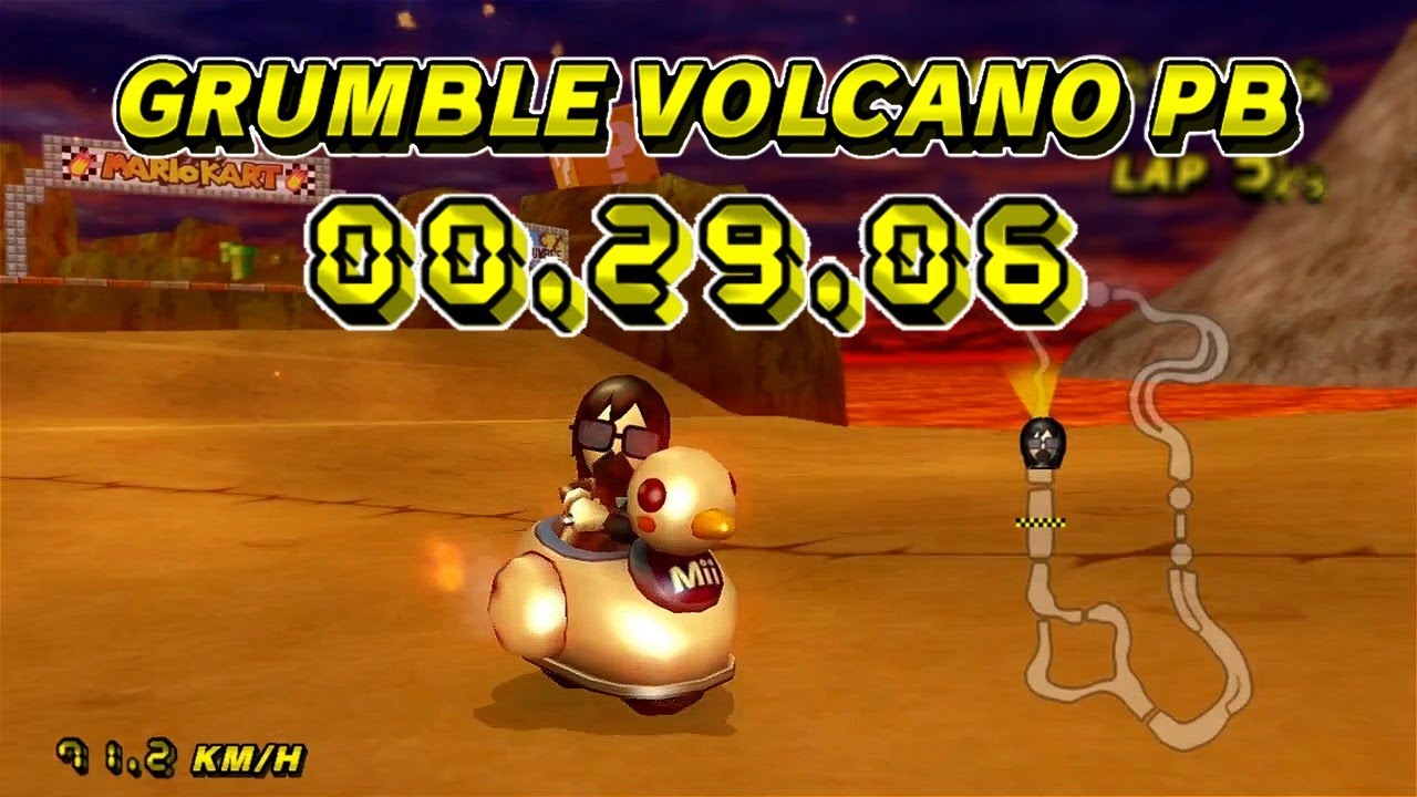 [MKW PB] Grumble Volcano (Glitch) - 00.29.206 - YouTube