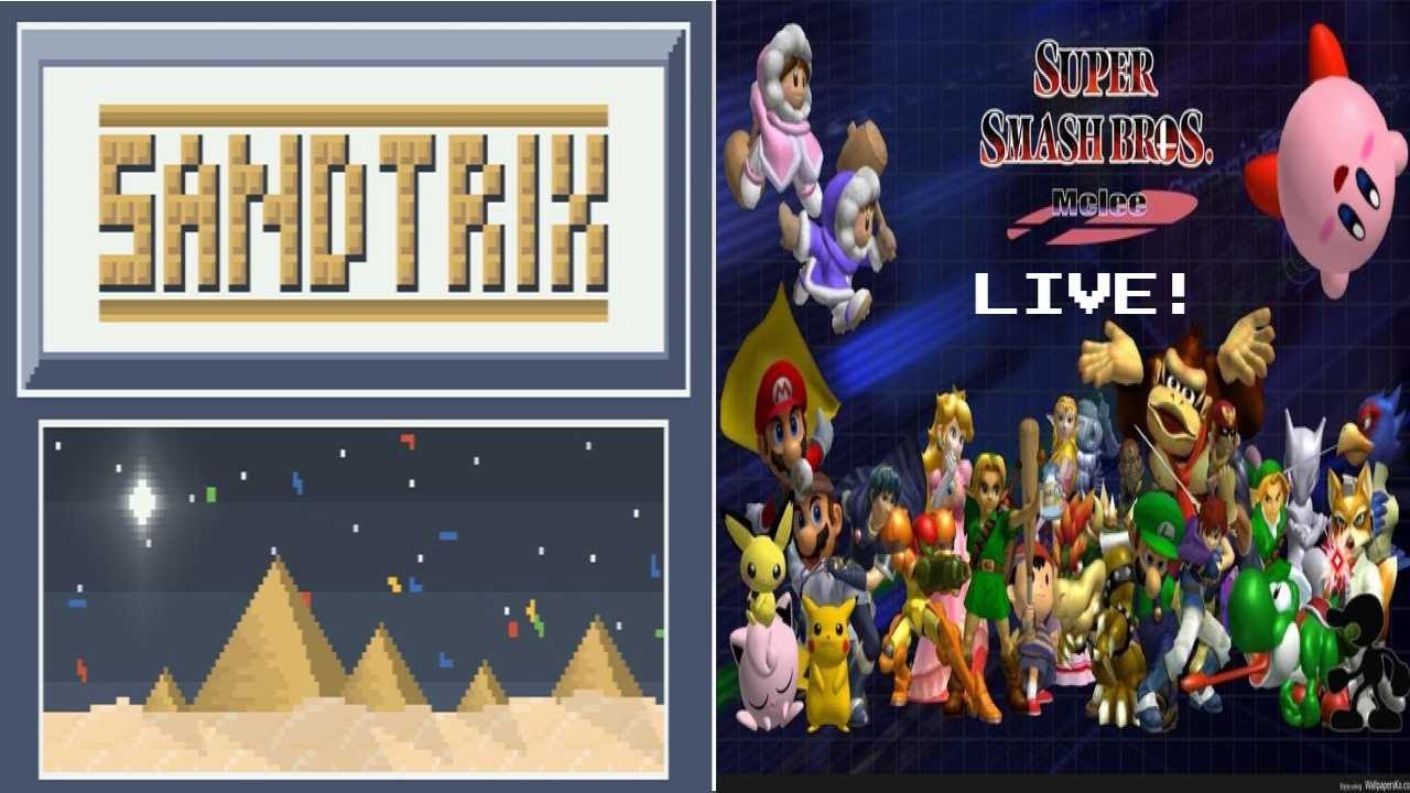 Sandtrix & Smash Bros. Melee (GameCube) Live! - YouTube