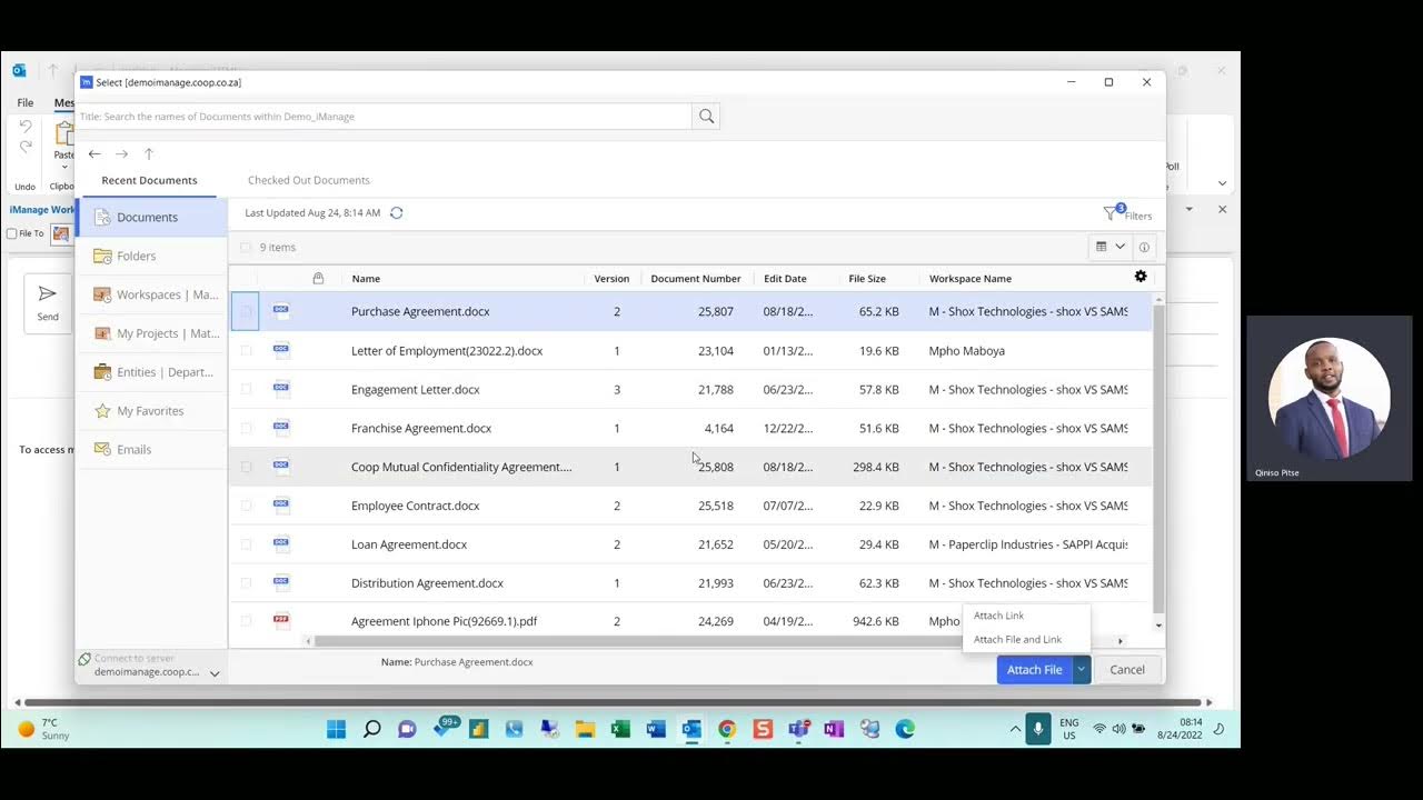 How To Share Files In iManage Work - YouTube