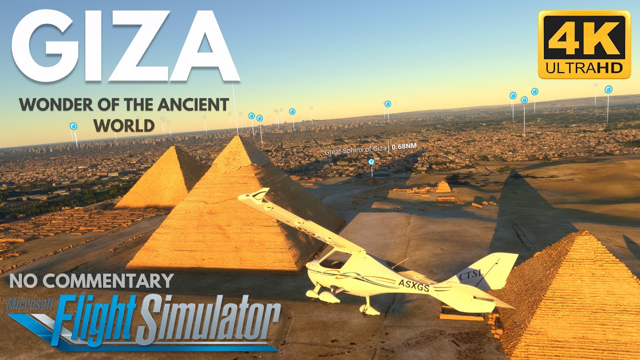 Giza, Egypt | Microsoft Flight Simulator | Xbox Series X in 4K | NO ...