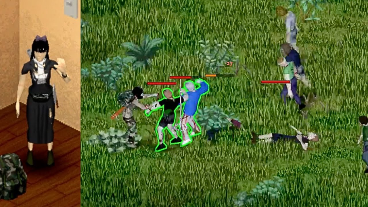 clearing the zombie horde down the road went amazingly - YouTube