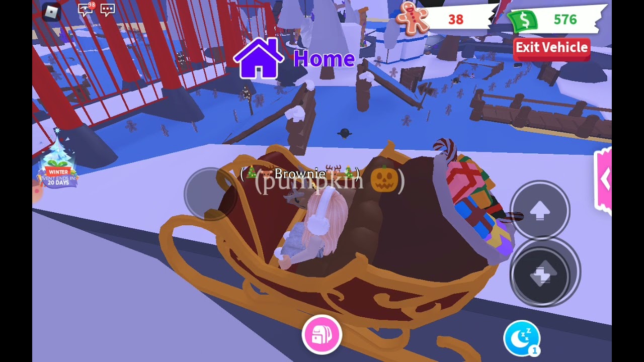 the new flying Santa sleigh in adopt me Roblox - YouTube